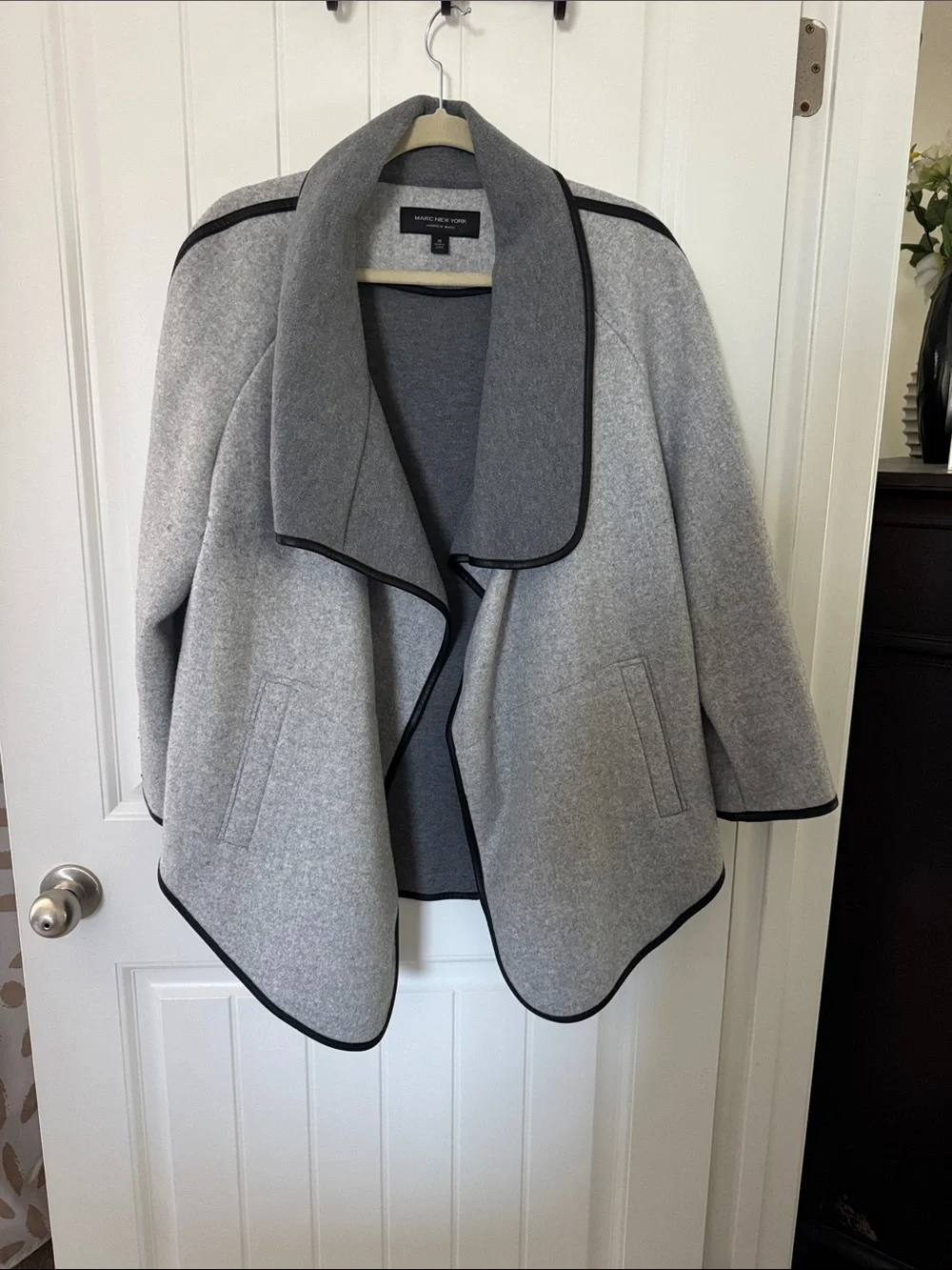 Marc Jacobs | Jackets & Coats | Marc New York Gray Coat With Black ...